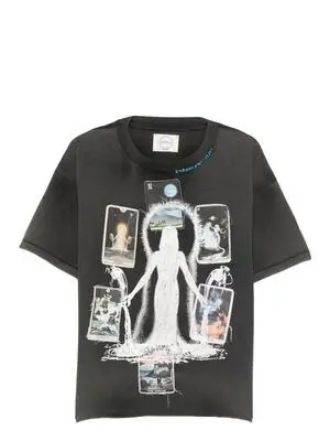 ERCOLE STUDIO Graphic-print T-shirt - Black