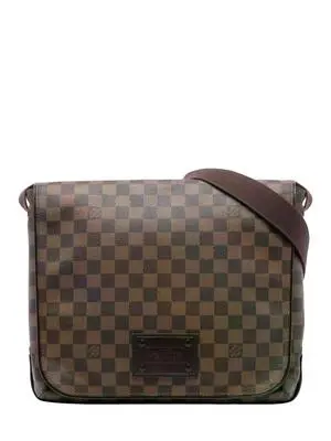 LOUIS VUITTON 2009 Damier Ebene Brooklyn Mm - Brown