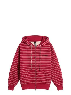 NO PROBLEMO Mini Problemo Stripe Zip Hoodie
