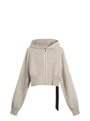 Rick Owens Collage Gimp Hoodie - Grey Melange
