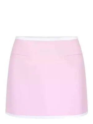 Iceberg Mini Skirt With Trimmed Hem - Pink