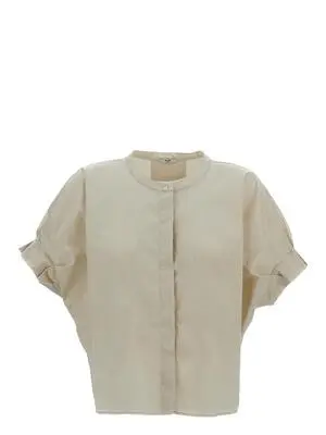 M.S.M. MILANO Short-sleeve Shirt - Beige