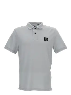 Stone Island Slim Polo Shirt - Sky Blue