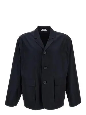 Thom Browne Single-breasted Jacket With Flap Pockets - Blue
