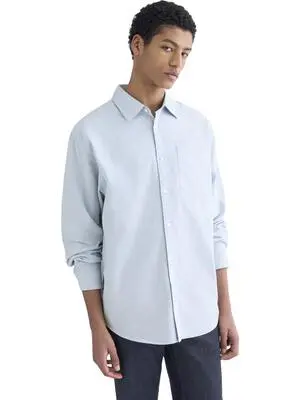 Everlane Lightweight Oversized Oxford Shirt Light Blue