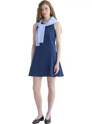 Everlane Drop Waist Mini Dress - Estate Blue