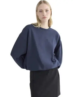 Everlane Lightweight Terry Bubble Sweatshirt - Navy