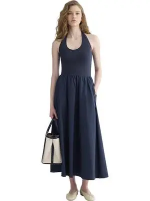 Everlane Halter Maxi Dress - Navy