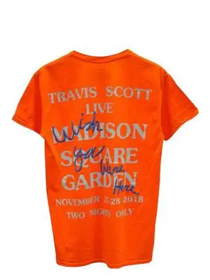 TRAVIS SCOTT Madison Square Garden Tour Tee Shirt - Orange