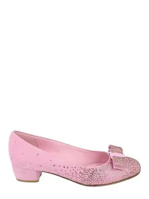 FERRAGAMO Vara Crystal-embellished Pumps - Lilac