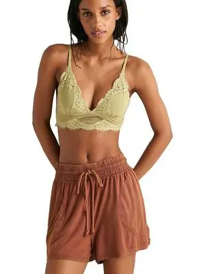 Free People Good Call Shorts Mahogany