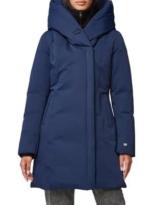 Soia & Kyo Slim-fit Brushed Down Jacket - Lapis