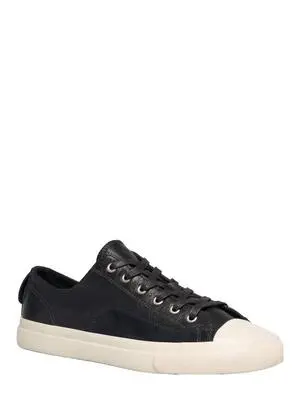 P.F. FLYERS All-american Luxe Low-top Leather & Suede Sneakers - Black