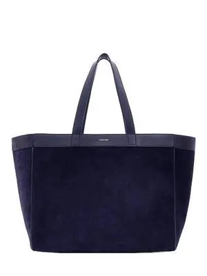 ANINE BING Rio Medium Tote - Navy Suede