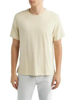 Robert Barakett Brightwood Slub Cotton T-shirt Soft Yellow