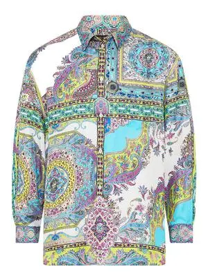 Camilla Long Sleeve Oversized Shirt - Magic Carpet Ride