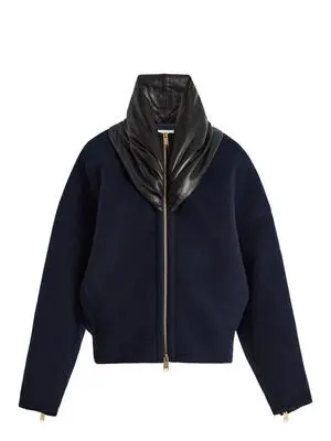 DARKPARK Anya Cashmere-wool Bomber Jacket - Navy