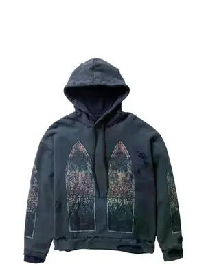 WHO DECIDES WAR Cotton Hoodie - Blue