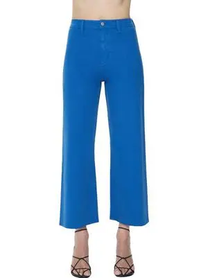 PISTOLA Penny Crop Wide Leg Jeans - Ciel