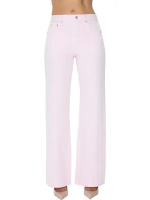 PISTOLA Larsen High-waist Wide-leg Jeans - Blush