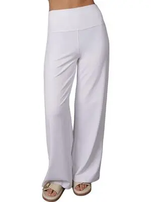Carbon38 Palazzo Pant White