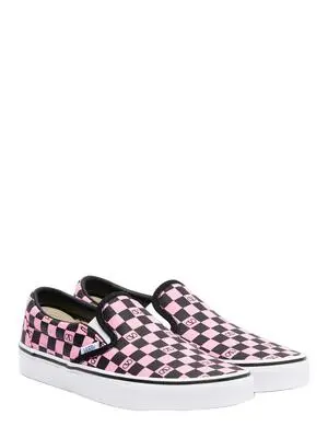 Valentino Garavani Vans Vlogo Checked Canvas Slip-on Sneakers - Pink
