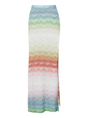 Missoni Wave Lamé Maxi Skirt - Multicoloured