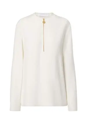 Stella McCartney Iconic Half-zip Top - White