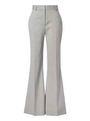 Stella McCartney Striped Wool Bootcut Trousers - Grey