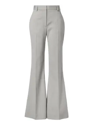 Stella McCartney Striped Wool Bootcut Trousers Grey