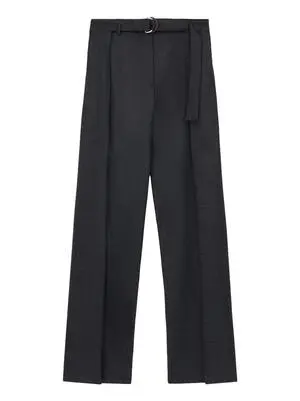Loewe Belted Wool Trousers - Gray