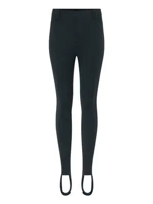 JEAN PAUL GAULTIER Equestrian Leggings With Agraffe Detail - Black