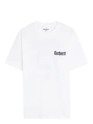 Carhartt Work In Progress Schooling Logo-embroidered Cotton T-shirt - White