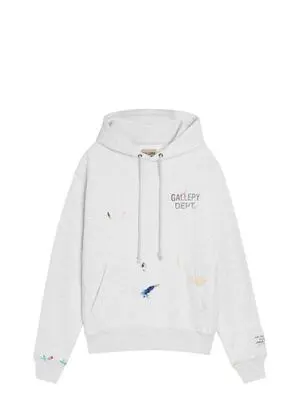 GALLERY DEPT. Paint Splatter-effect Cotton-blend Sweatshirt - Grey