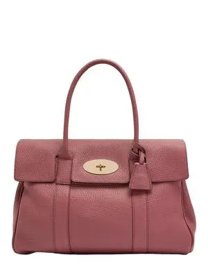 Mulberry Bayswater Heavy Grain Leather Shoulder Bag - Pink