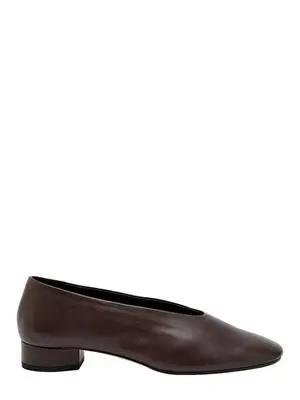 AeydĒ Delia 20 Leather Pumps - Brown
