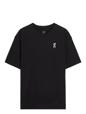 On Club T Logo Cott T-shirt - Black