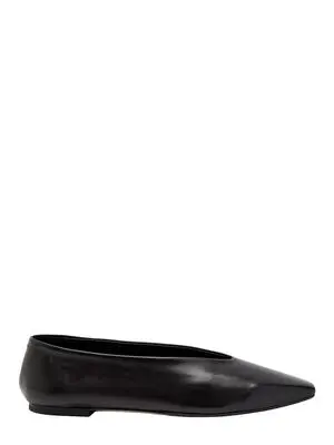 AeydĒ Betty Leather Ballet Flats - Black