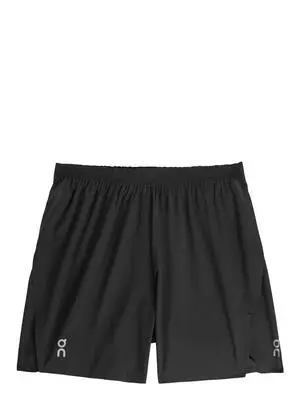 On Train Stretch-Shell Shorts Black