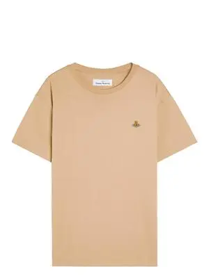 VIVIENNE WESTWOOD Classic Logo Stretch-cotton T-shirt - Brown