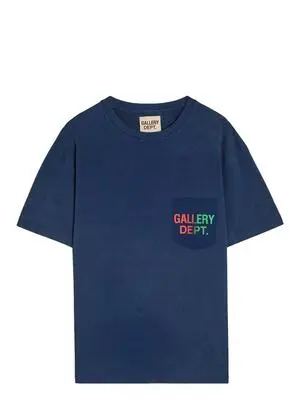 GALLERY DEPT. Boardwalk Logo-print Cotton T-shirt - Navy
