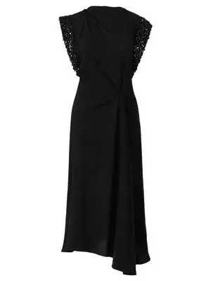Isabel Marant Sequin-embellished Asymmetric Dress - Black