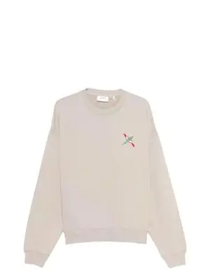 Axel Arigato Embroidered Crew-neck Sweatshirt - Neutrals