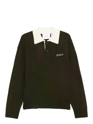Axel Arigato Long-sleeve Polo Sweater - Green