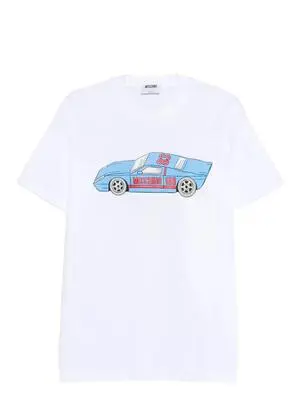 Moschino Car-print T-shirt - White
