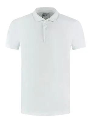 Fedeli Buttoned Polo Shirt - White