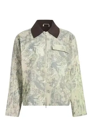Adidas Patterned Shirt Jacket - Neutrals