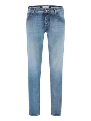 Jacob Cohen Faded-wash Denim Straight Jeans - Blue