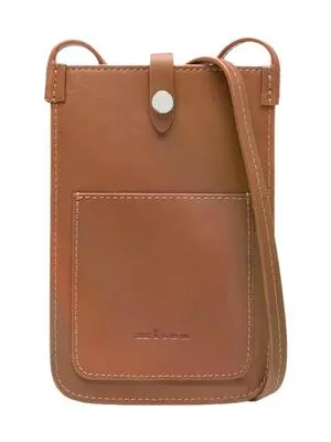 Kiton Leather Cross Body Bag - Brown