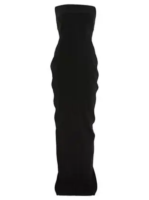 Rick Owens Bustier Sculpted Gown - Black